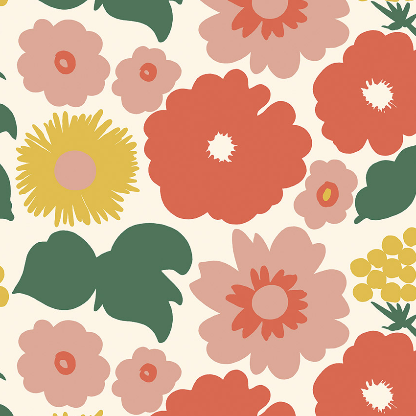 Marimekko KUKKATORI - Next Day Delivery | Designer Wallpapers