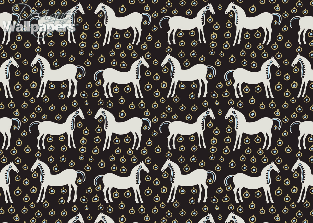 Marimekko MUSTA TAMMA - Next Day Delivery | Designer Wallpapers