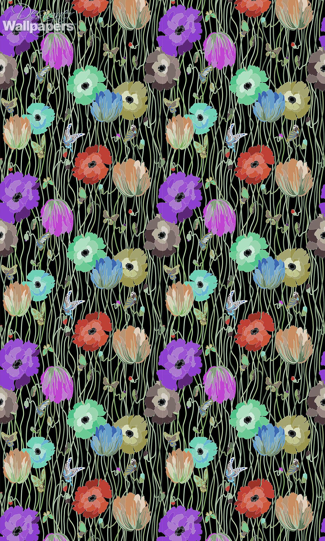 Missoni Home Poppies - Next Day Delivery | Designer Wallpapers